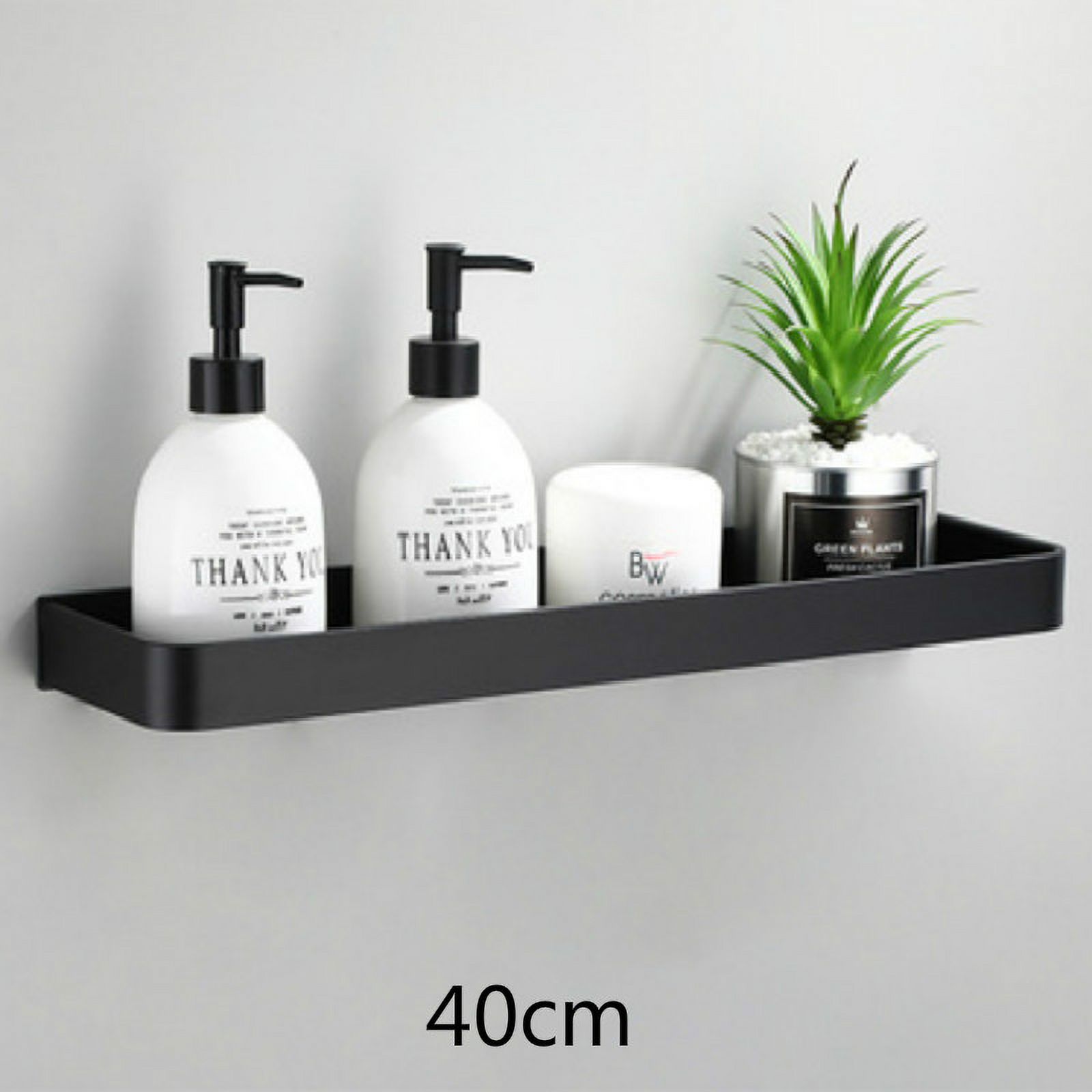 Bathroom Shelf No Drill Organizer Shower Storage Rack Black Corner ...