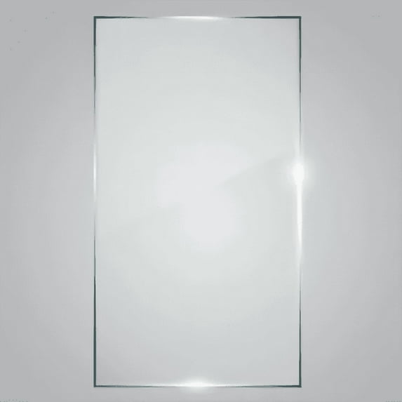 Bathroom Shelf One Piece of Glass Only , 1/4" (6mm) Clear Tempered ...