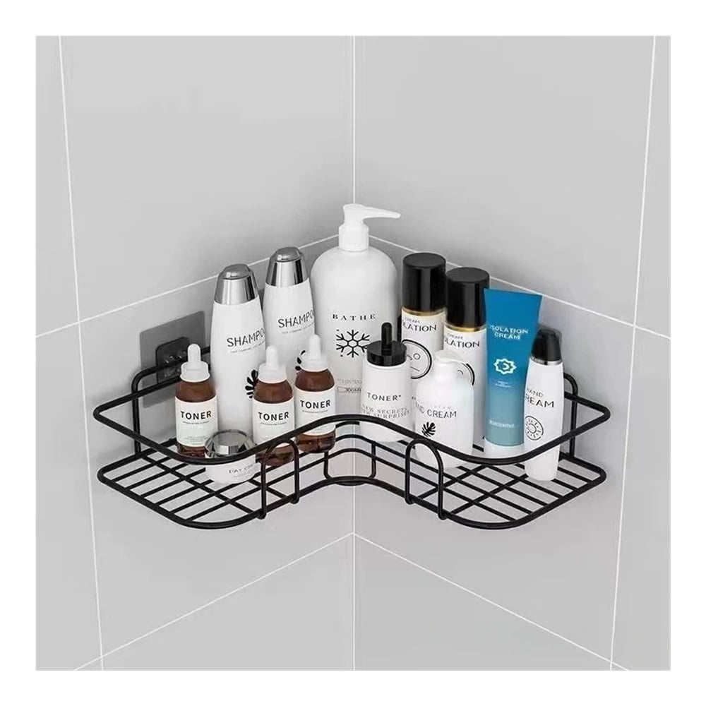 Bathroom Shelf Wall Mounted Corner Storage Shelves Shampoo Holder ...