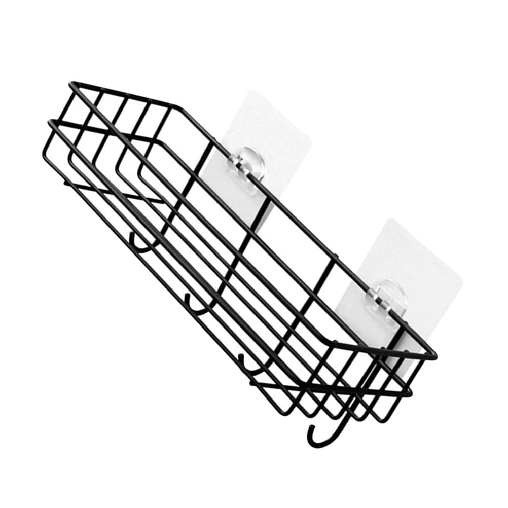 Bathroom Shelf Wall Shower Kitchen Sundries Corner Storage Shelves Wall ...