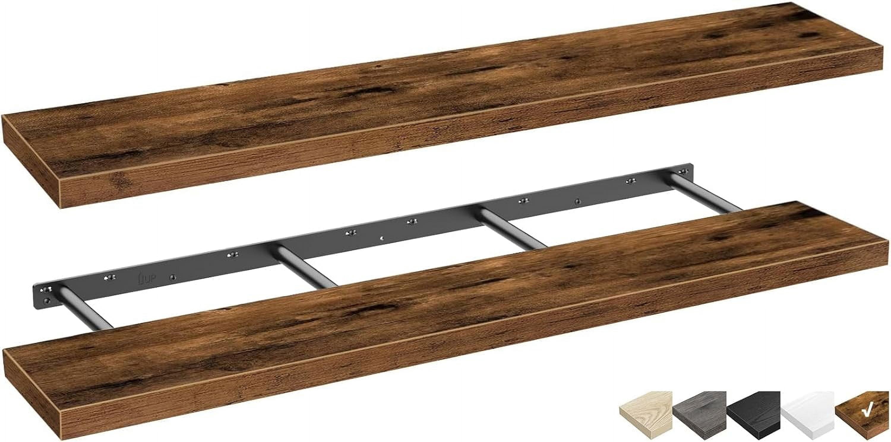 Bathroom Shelves 55 inches Long Wall Shelf Large Extra Long 55 x 9 inch ...