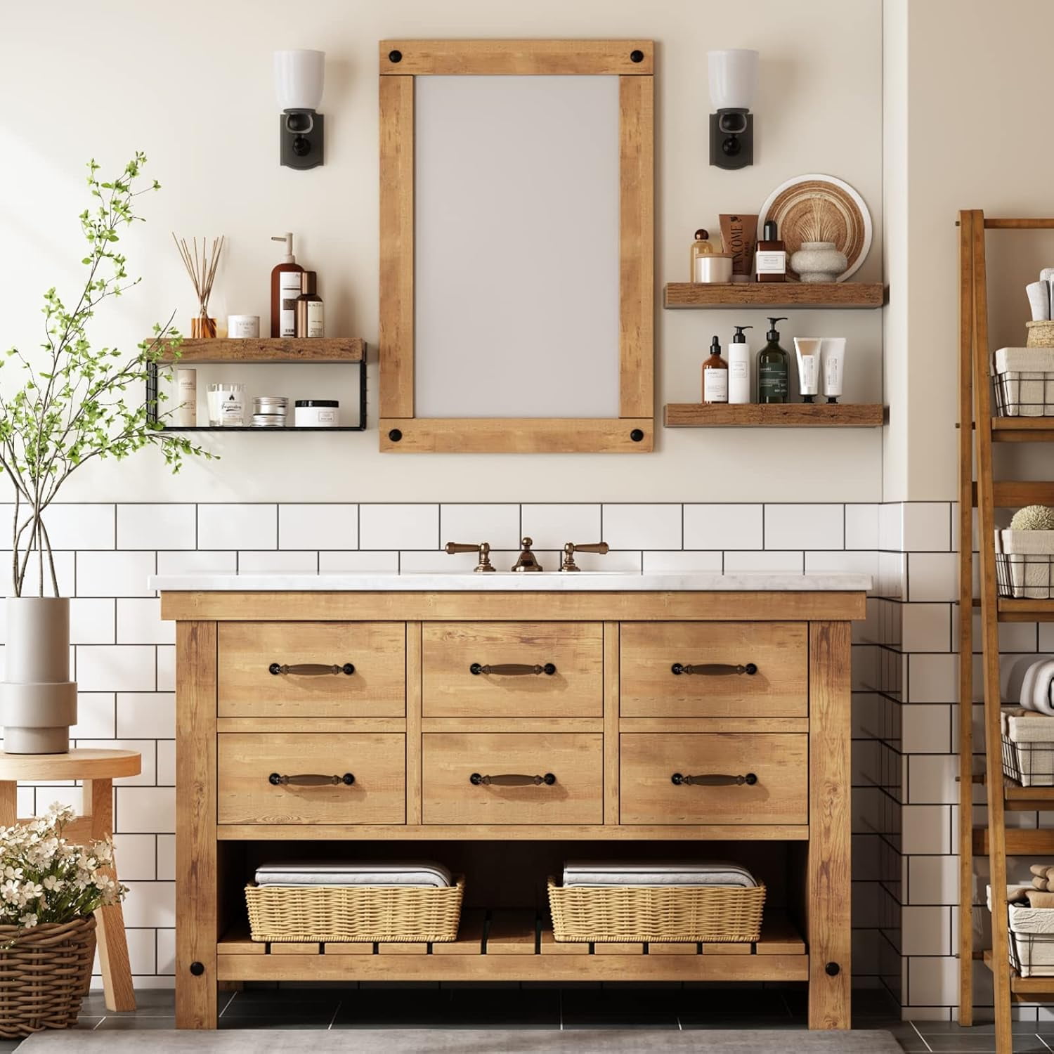 Bathroom Shelves Over Toilet - Wall Mounted Floating Shelves Toilet ...