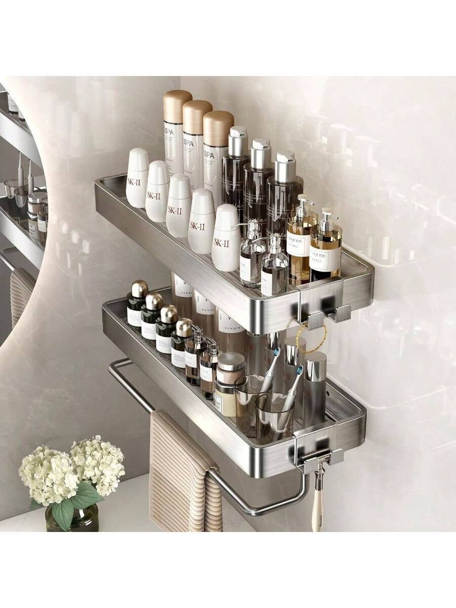 Bathroom Shelves Wall Mounted Glass Shelf Bathroom Floating Shelf ...