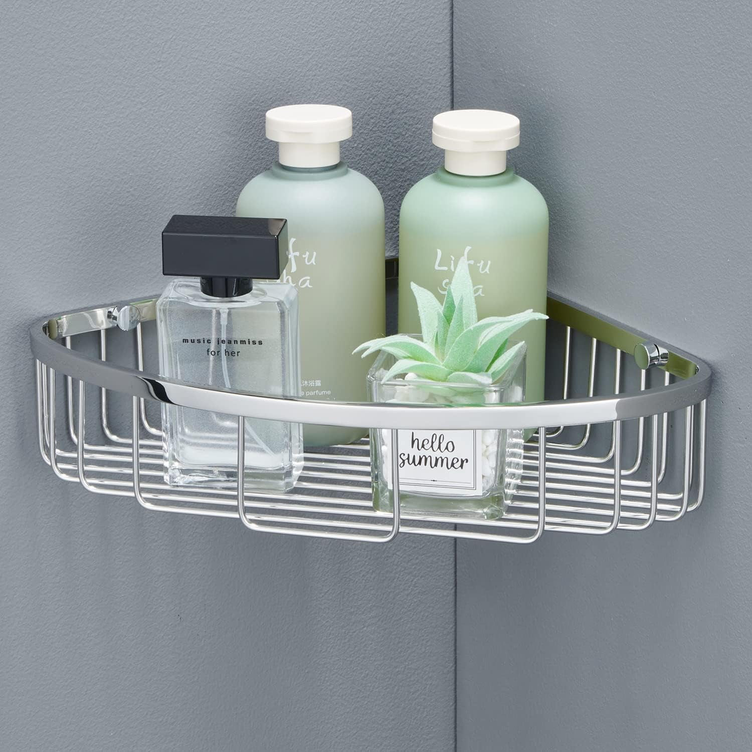 Bathroom Shower Caddy Corner Shelf with Corner-Hollow Design, Ultra ...