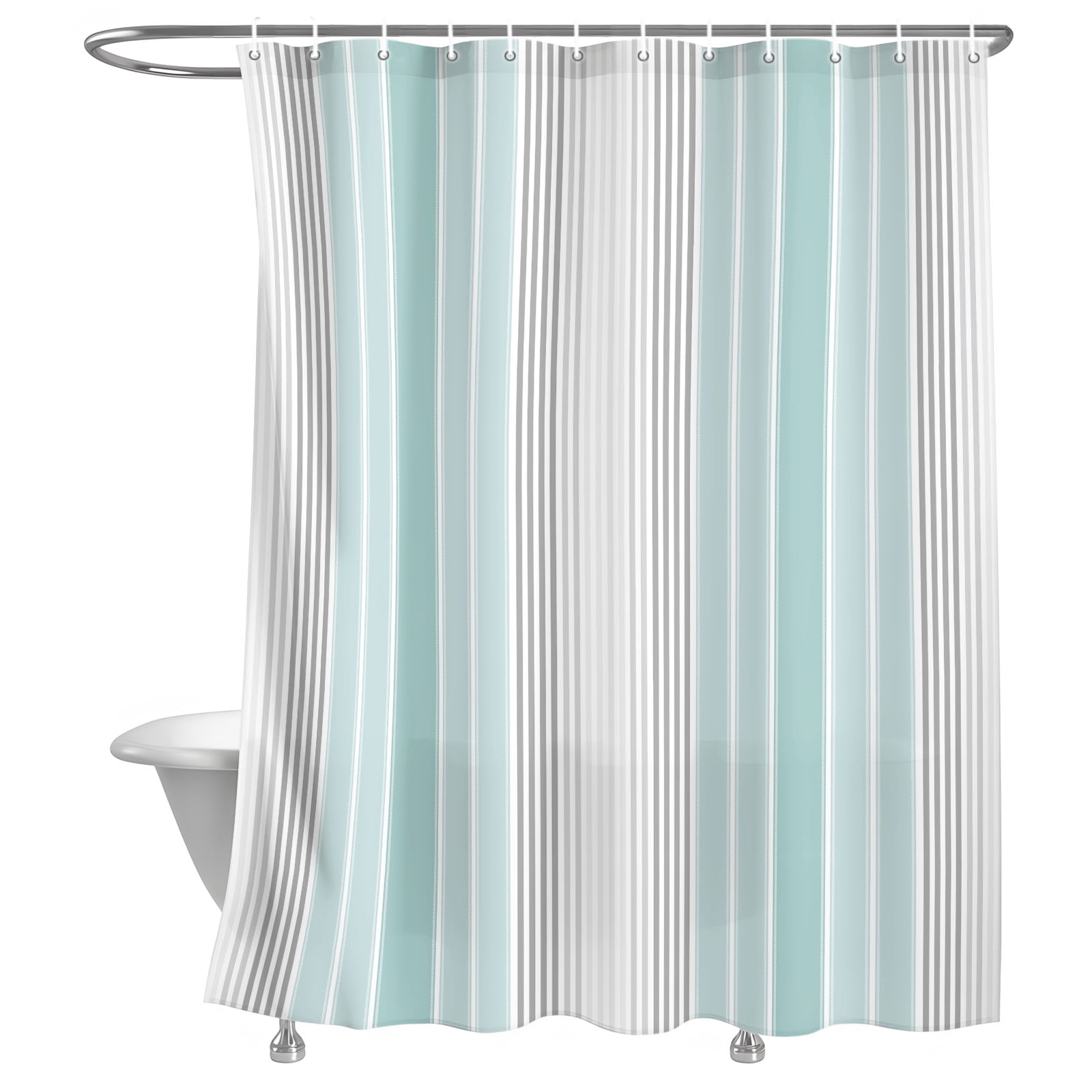 Bathroom Shower Curtain Abstract Gradient Geometric Line Waterproof ...