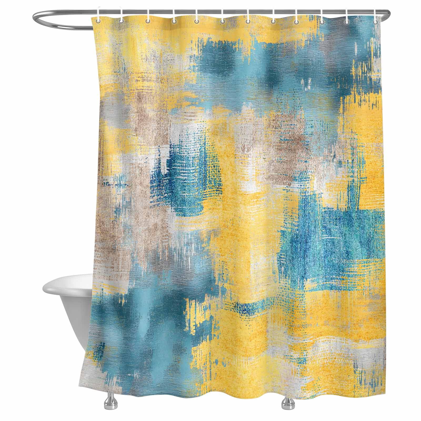 Bathroom Shower Curtain Abstract Modernism Art Waterproof Shower ...