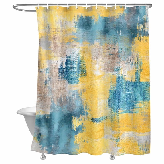 Bathroom Shower Curtain Abstract Modernism Art Waterproof Shower ...