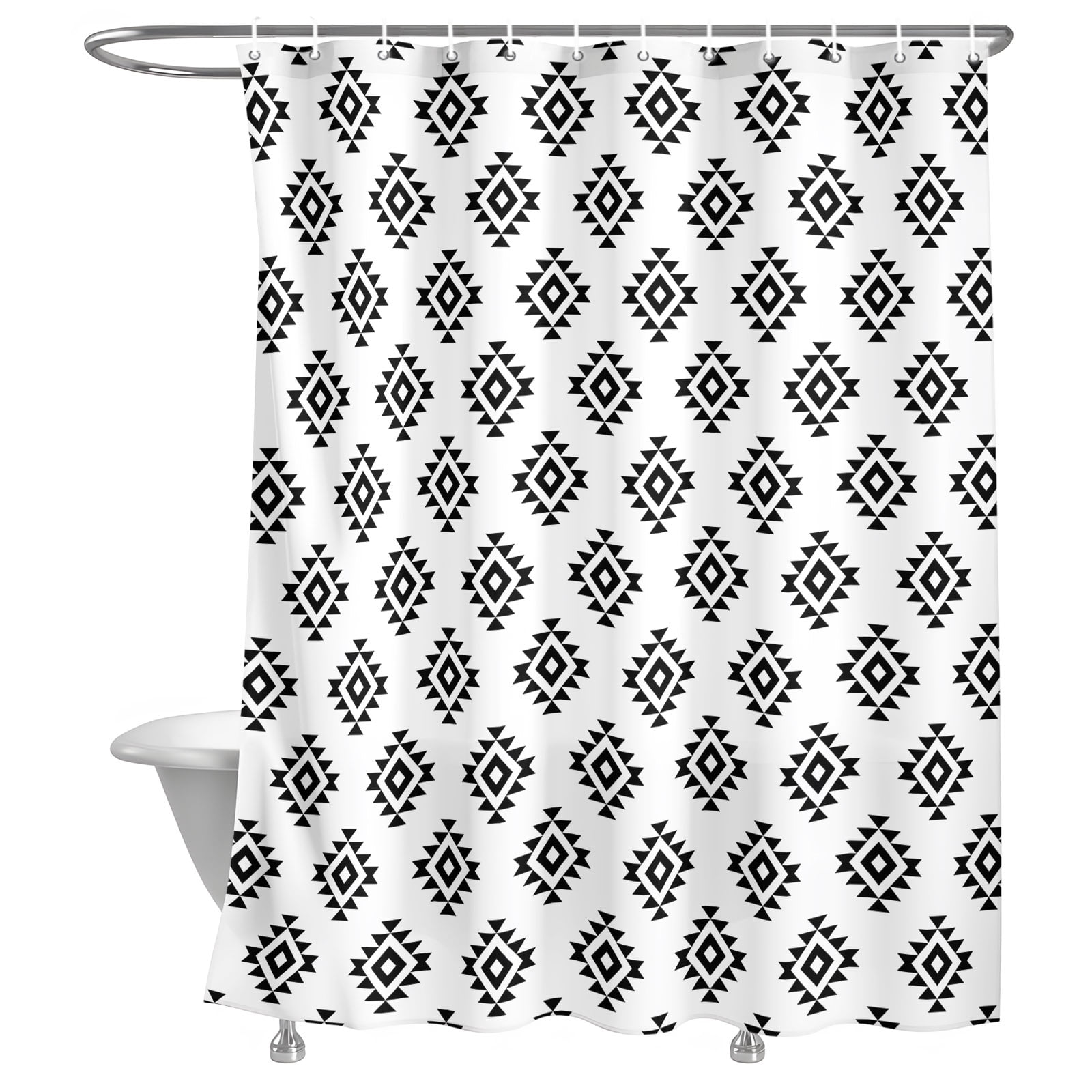 Bathroom Shower Curtain Aztec Tribal Pattern Waterproof Shower Curtains ...