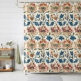 Bathroom Shower Curtain Bohemian Vintage Blossom Floral Waterproof ...