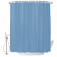 Bathroom Shower Curtain Monochrome Sky Blue Waterproof Shower Curtains ...