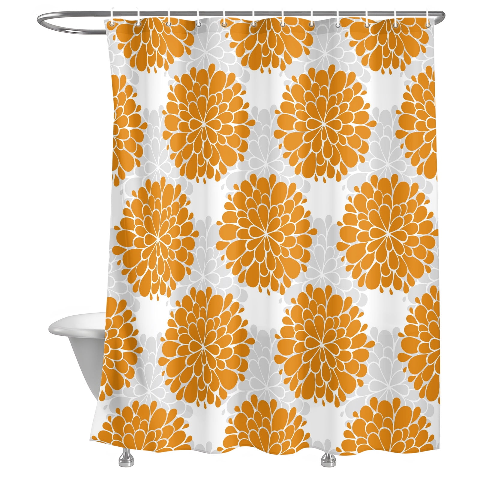 Bathroom Shower Curtain Natural Abstract Flower Hydrangea Texture ...