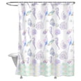 Bathroom Shower Curtain Ocean Seahorse Conch Shell Waterproof Shower ...