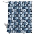 Bathroom Shower Curtain Pastoral Flower Floral on Retro Waterproof ...