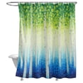 Bathroom Shower Curtain Retro Forest Trees Waterproof Shower Curtains ...