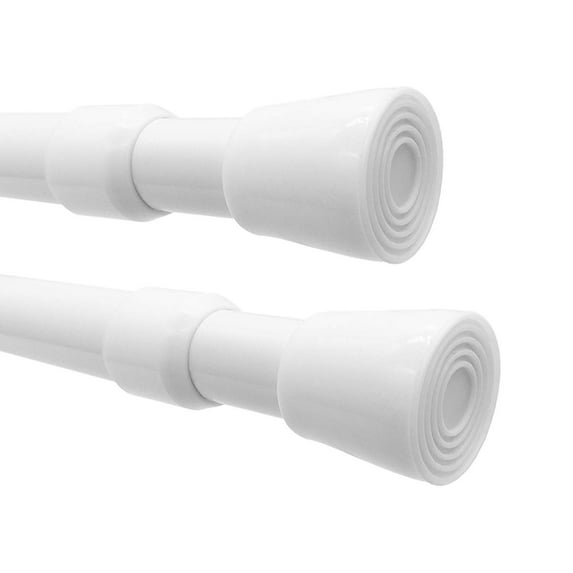 Bathroom Shower Curtain Rods 2 Pack, Spring Tension Adjustable 41-75 ...