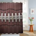 Bathroom Shower Curtain Rugby Football Sport Waterproof Shower Curtains ...