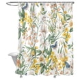 Bathroom Shower Curtain Rural Farm Wild Flowers Waterproof Shower ...
