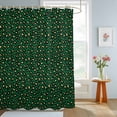Bathroom Shower Curtain St. Patrick's Day Leopard Texture Waterproof ...