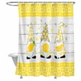 Bathroom Shower Curtain Summer Lemon Leaf Dwarf Waterproof Shower ...