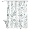 Bathroom Shower Curtain Summer Sea Stars Bubbles Waterproof Shower ...