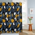 Bathroom Shower Curtain Summer Tropical Plants Waterproof Shower ...
