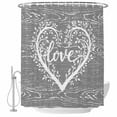 Bathroom Shower Curtain Valentine's Day Love Heart Tree Branch ...