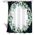 Bathroom Shower Curtain Vintage Green Eucalyptus Leaves Texture ...
