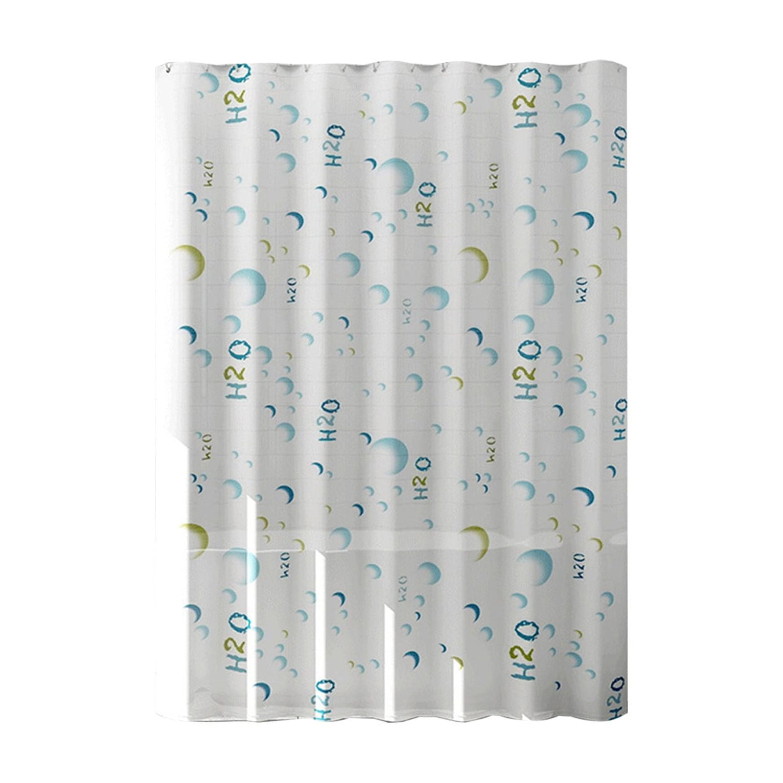 Bathroom Shower Curtain, Waterproof Shower Liner, Printed No-Hole ...