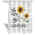 Bathroom Shower Curtain You Are My Sunshine Words Waterproof Shower ...