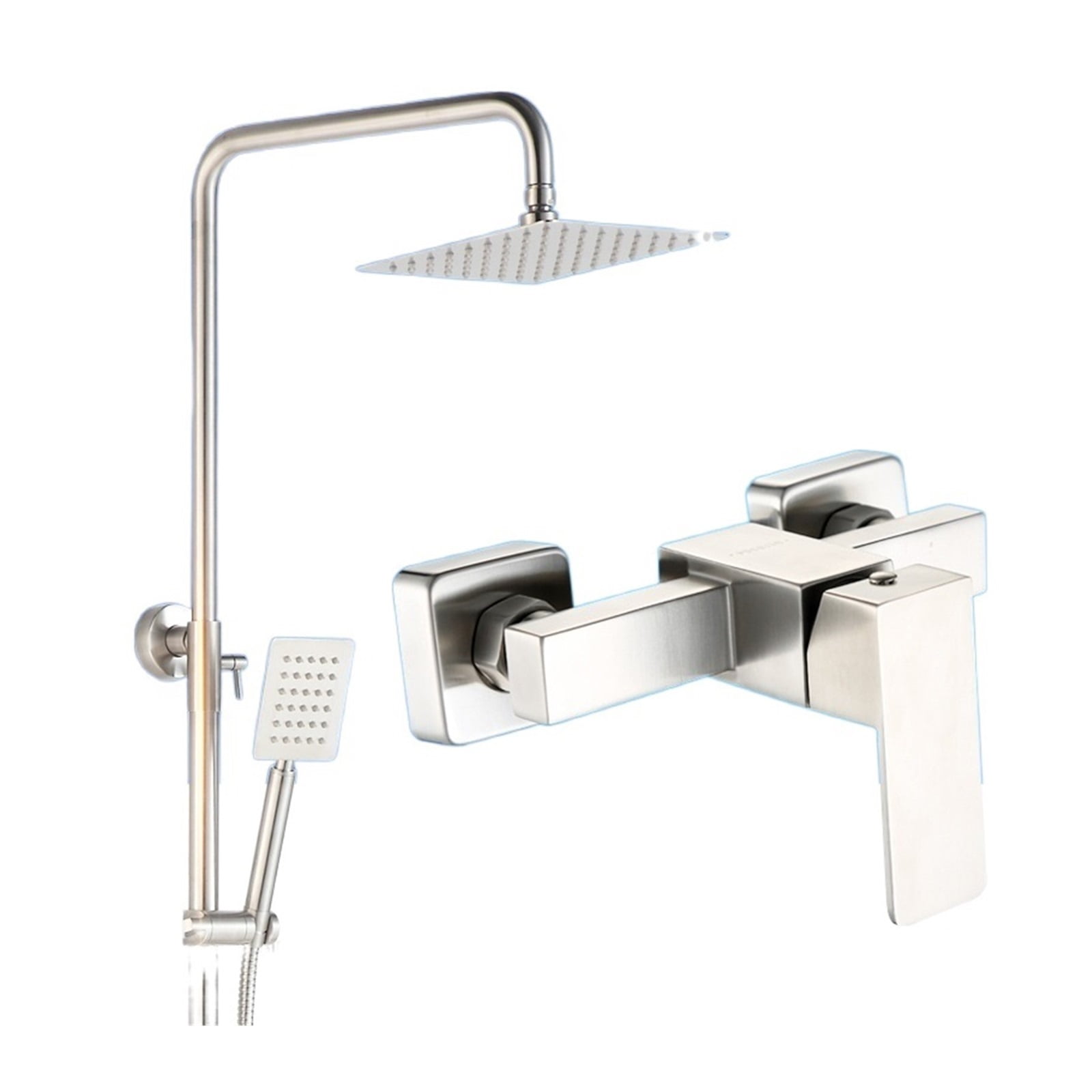 Bathroom Shower Faucet with single handle Drawing-surface Stainless ...
