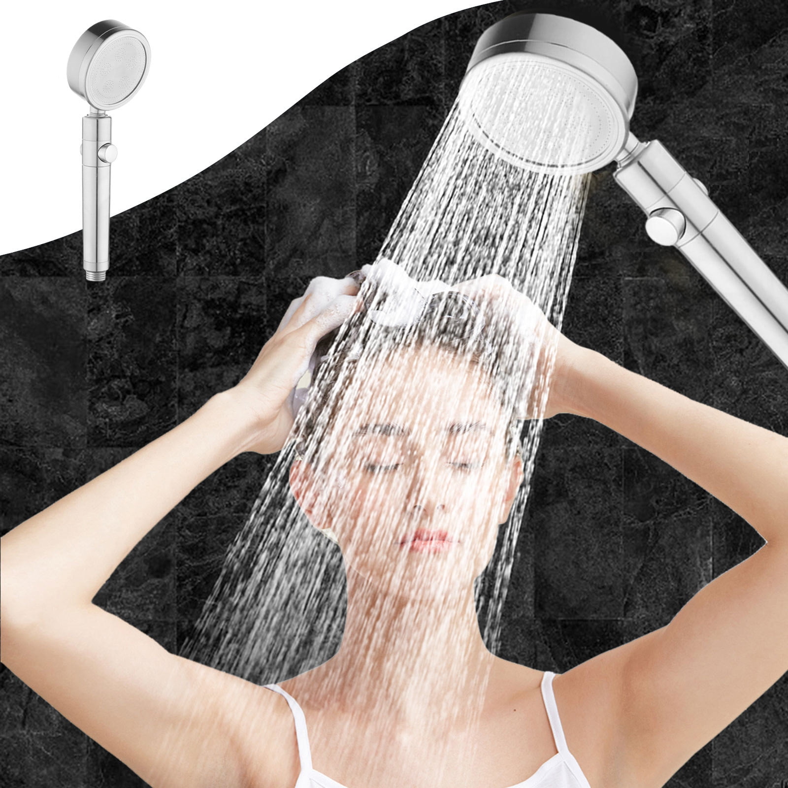 Mouliraty Bathroom Shower Head Showerhead Adjustables High Pressure ...