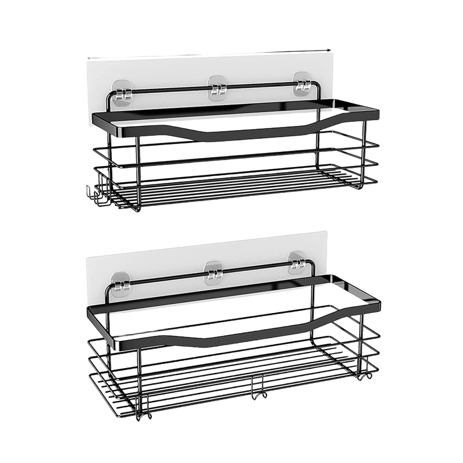 Bathroom Shower Holder Sturdy Stainless Steel Adhesive Shelves ...