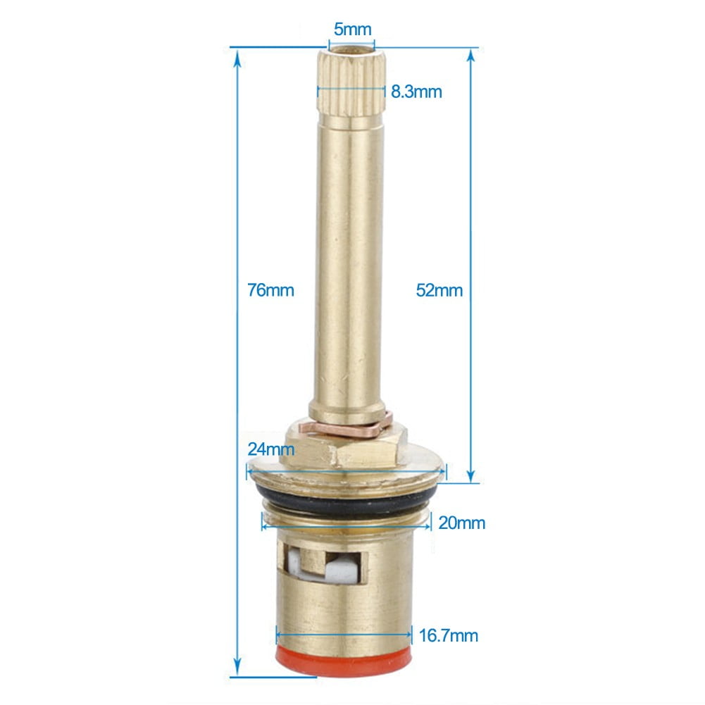Bathroom Shower Long Handle Brass Tap Valve Core Top Replacement Valves ...