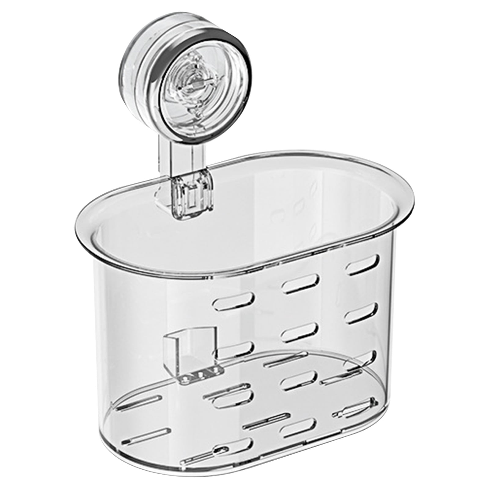 Bathroom Shower Organizer – Wall Mounted Storage Shelf, Clear Removable ...