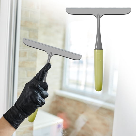 Bathroom Shower Squeegee with Ergonomic Non-Slip Handle, Soft Rubber ...