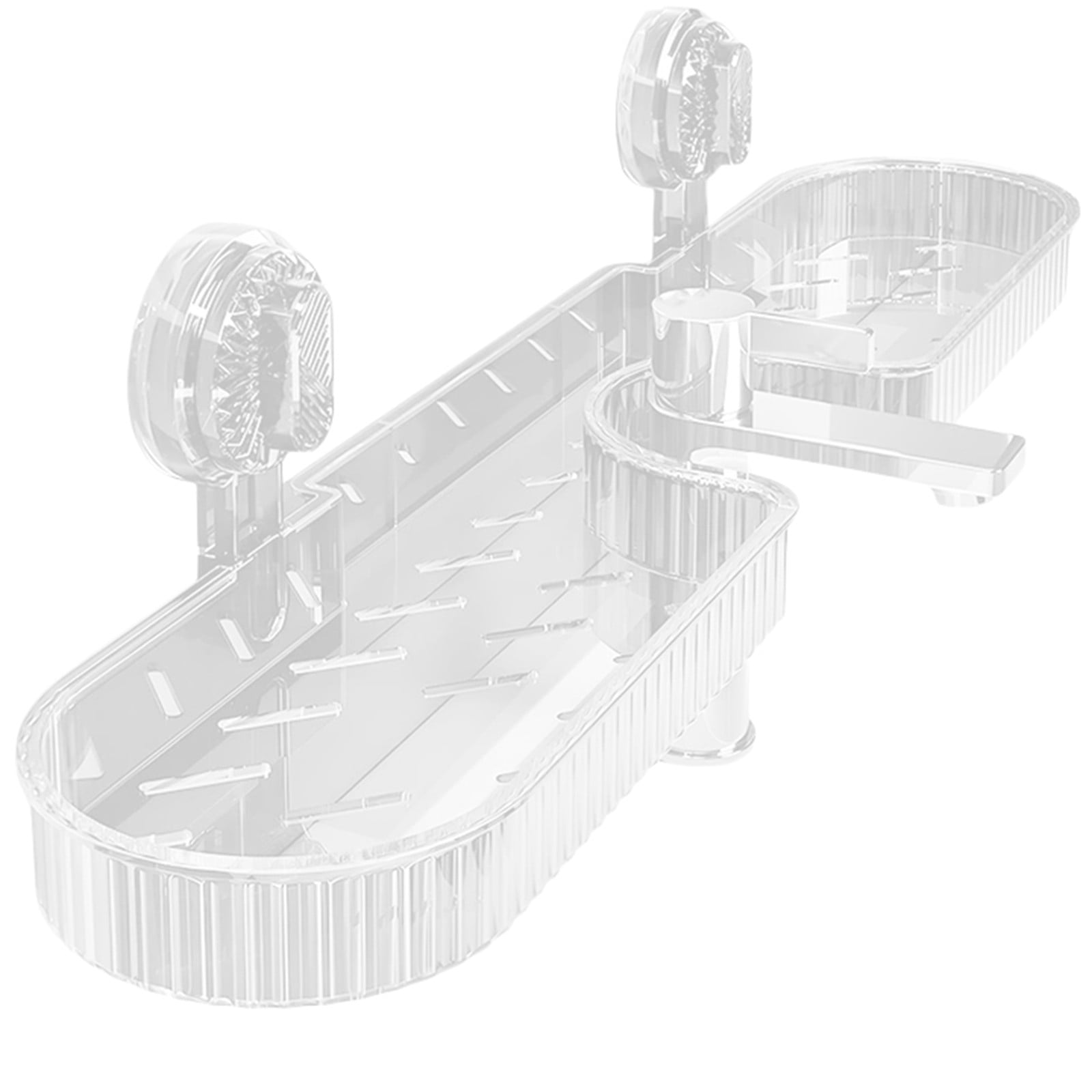 Bathroom Shower Storage Rack with Suction Cups for Home and Kitchen ...