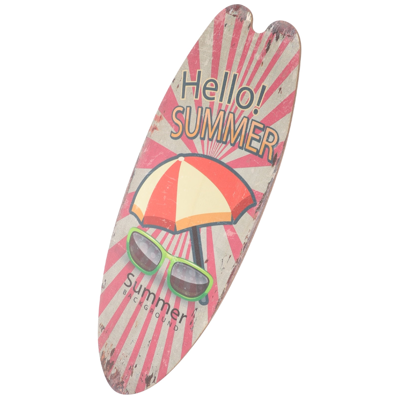 HEMOTON Wooden Surfboard Wall Decor for Beach Party Decorations Multi ...