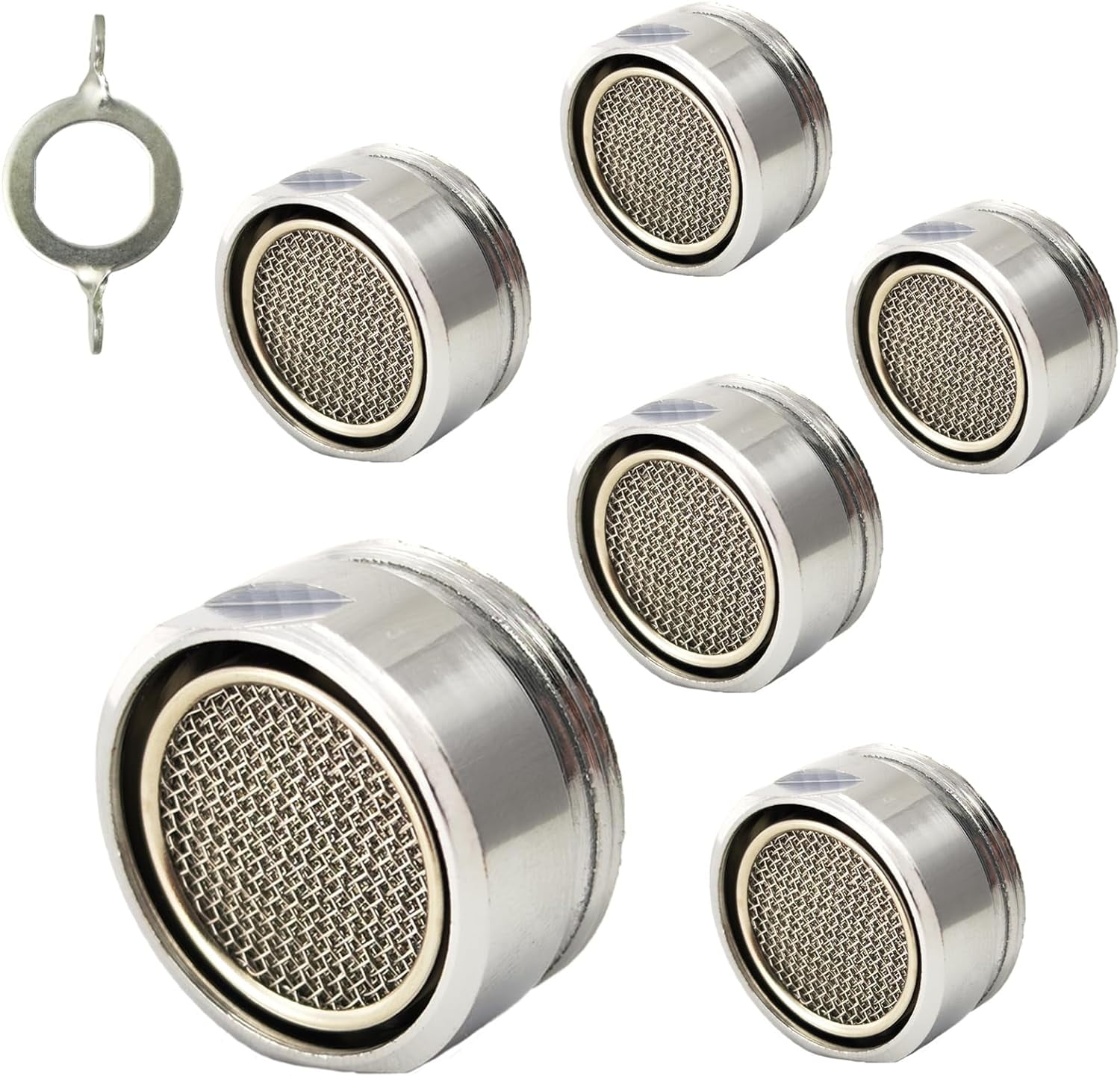 Bathroom Sink Aerator,2.2 GPM Faucet Aerator, Made of Solid Brass and ...