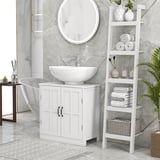 Kleankin, Pedestal Under-Sink Cabinet, 834-574V80WT, White - Walmart.com