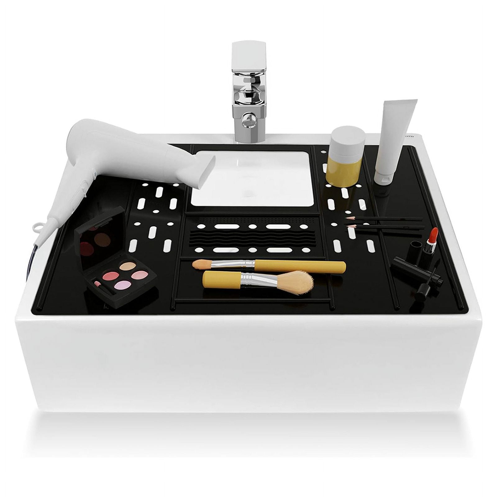 Bathroom Sink Cover for Counter Space Silicone Bathroom Sink Makeup ...