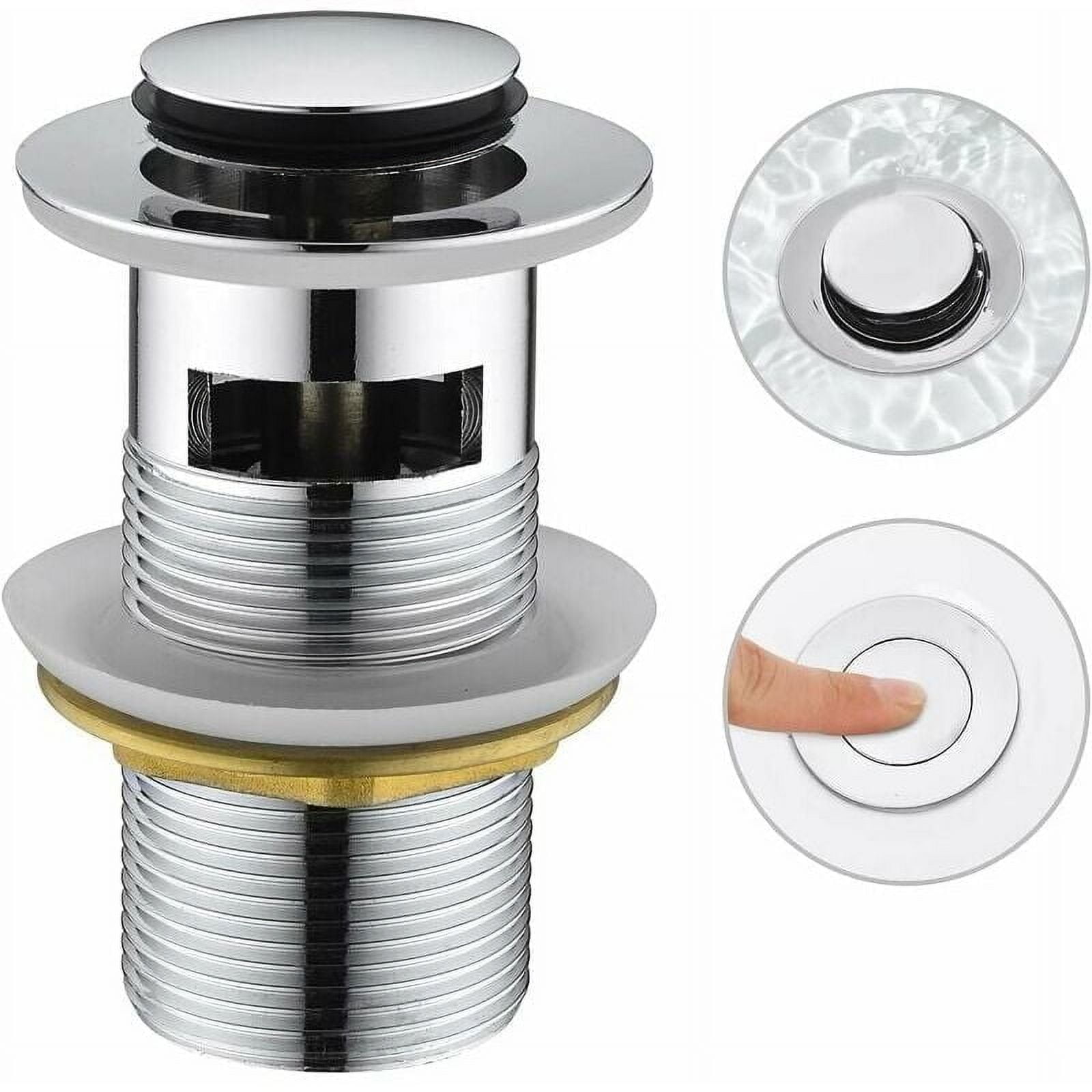 Bathroom Sink Drain With Overflow, User Friendly Operation Solid Brass ...