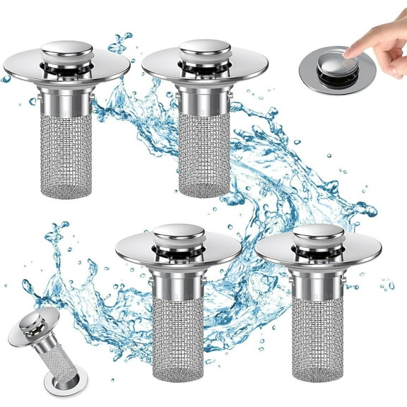 ACDANC Stainless Steel Floor Drain Filter Bathroom,Sink Stopper Pop Up ...