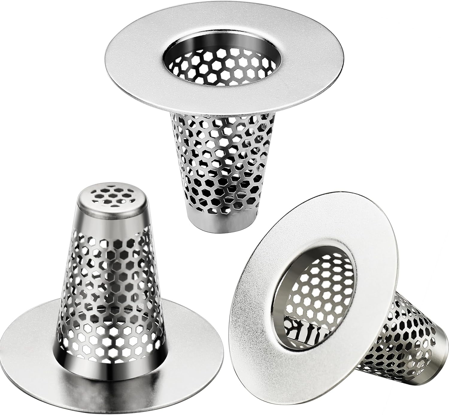 Bathroom Sink Drain Strainers for 1.1"-1.6" Depth Than 1.6" Drain Hole ...