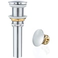 Bathroom Sink Drain Without Overflow with Strainer Basket Detachable ...