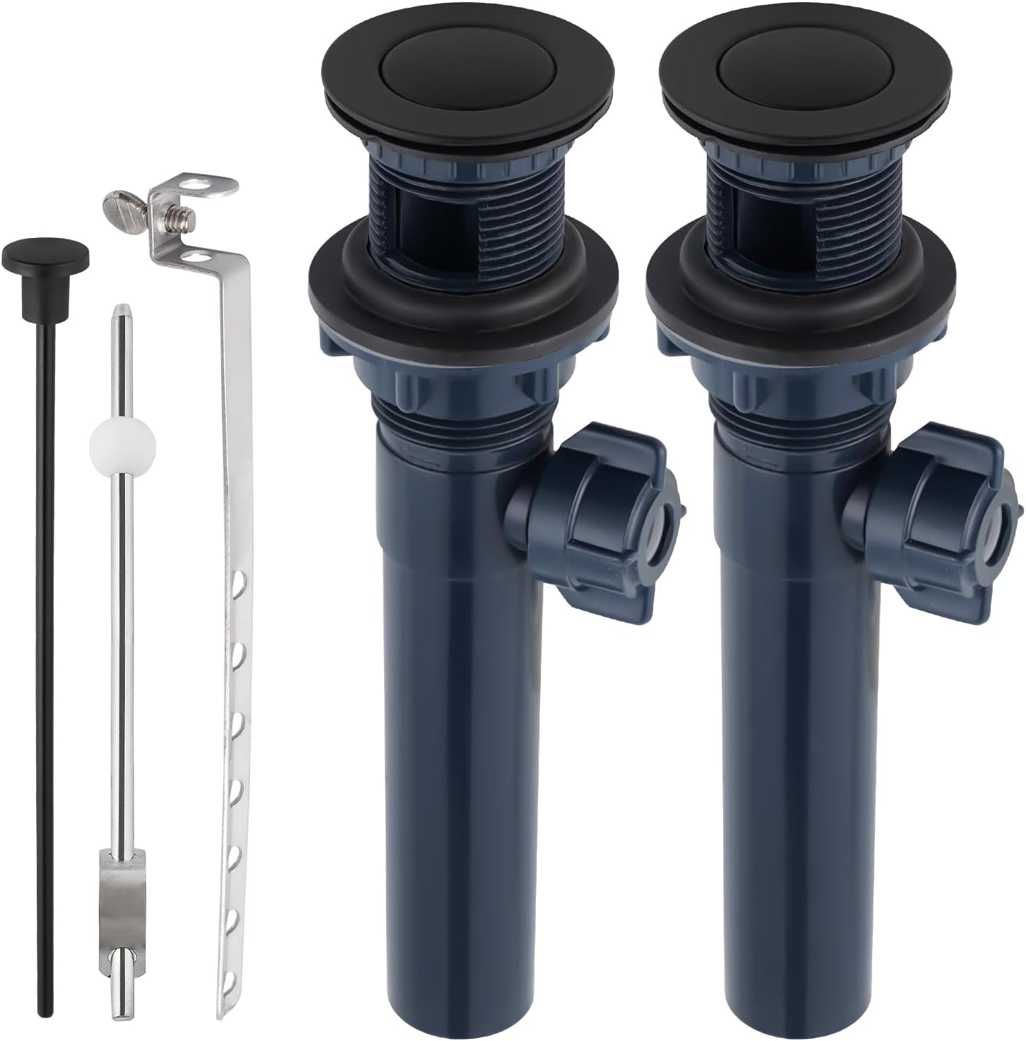Bathroom Sink Drain with Lift Rod, Pop Up Sink Drain with Overflow, Oil ...