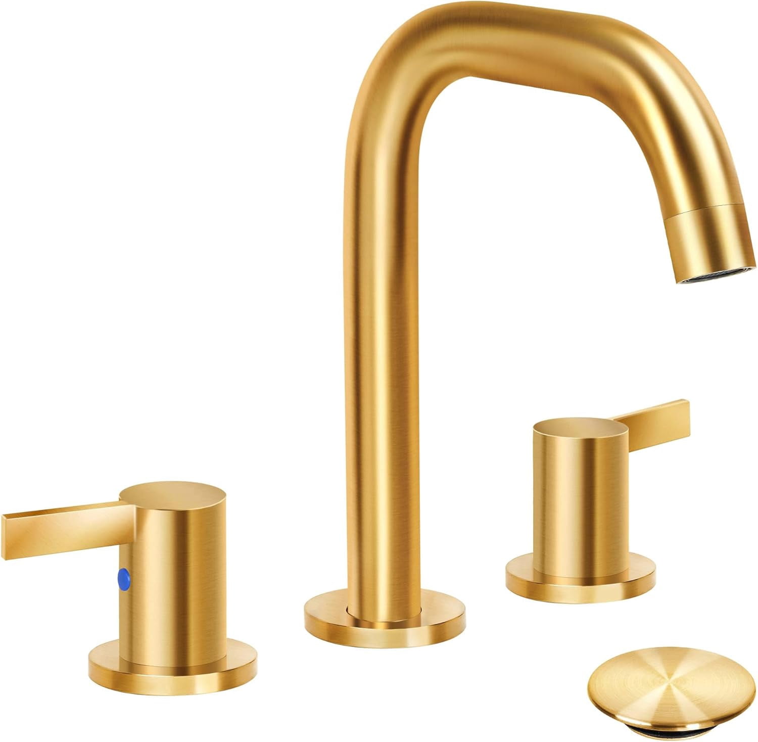 Bathroom Sink Faucet for 3 Hole, 8 Inch Stainless Steel Faucet for ...