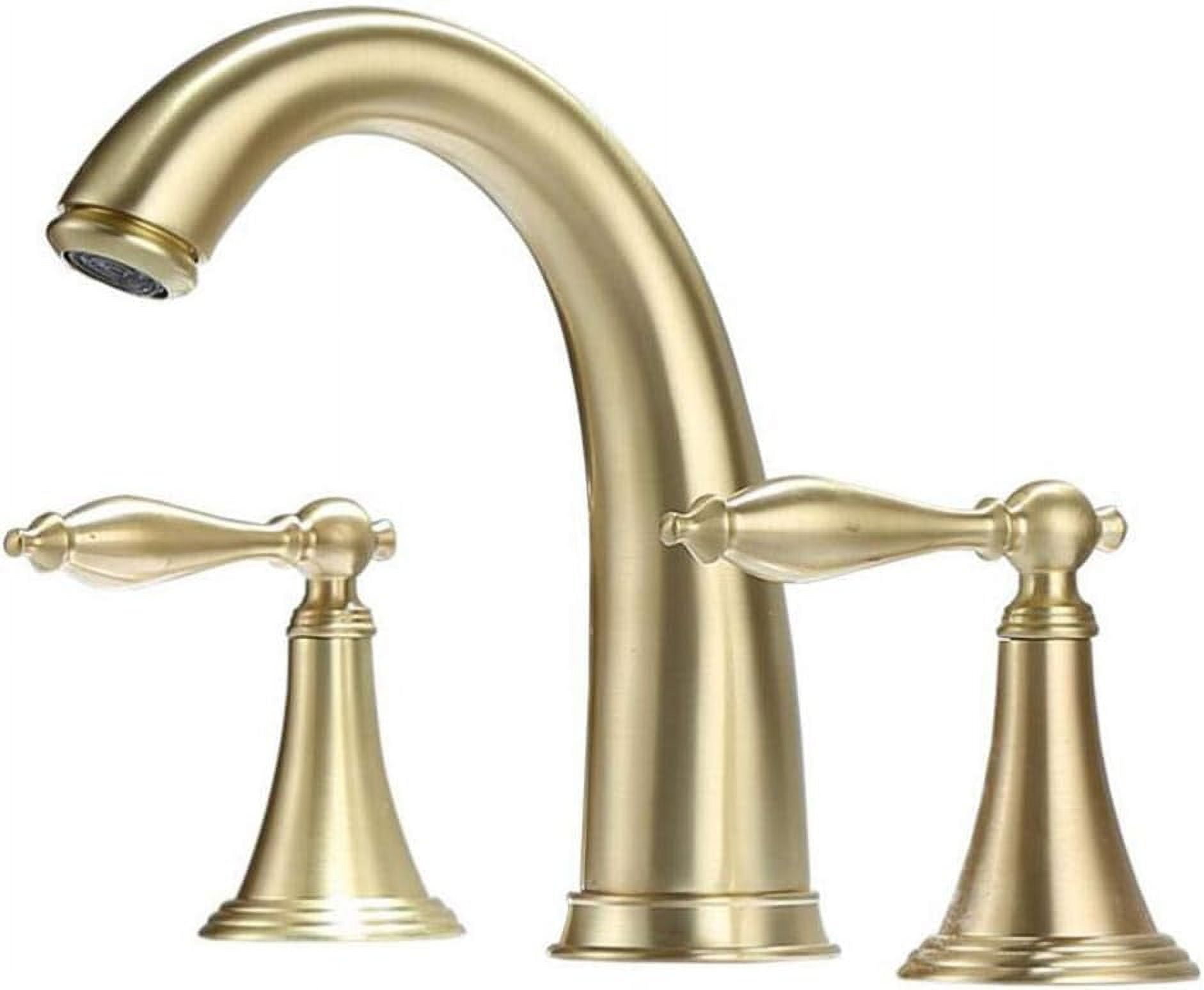 Bathroom Sink Faucet 3 Hole Brass Hot and Cold Faucet Under Counter ...