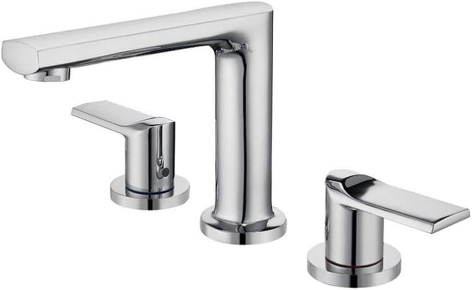 Bathroom Sink Faucet 3 Hole Brass Hot and Cold Honeycomb Bubbler Splash ...