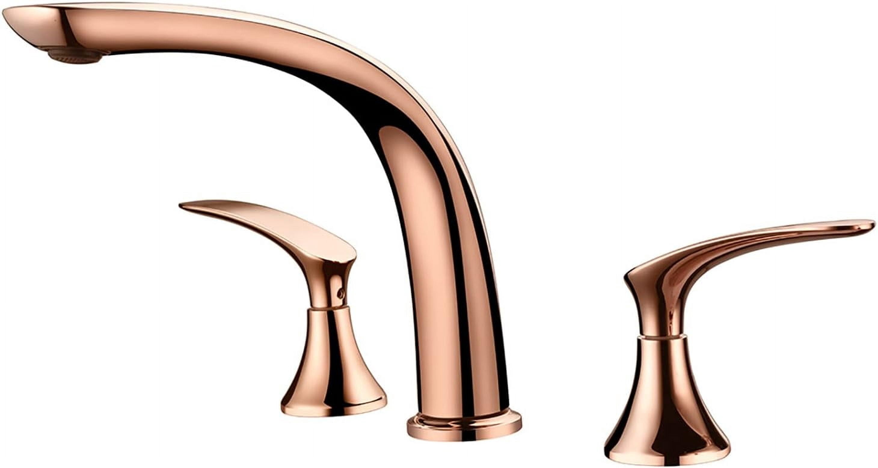 Bathroom Sink Faucet 360° Rotatable Bathroom Faucet 2 Handles 3 Holes ...