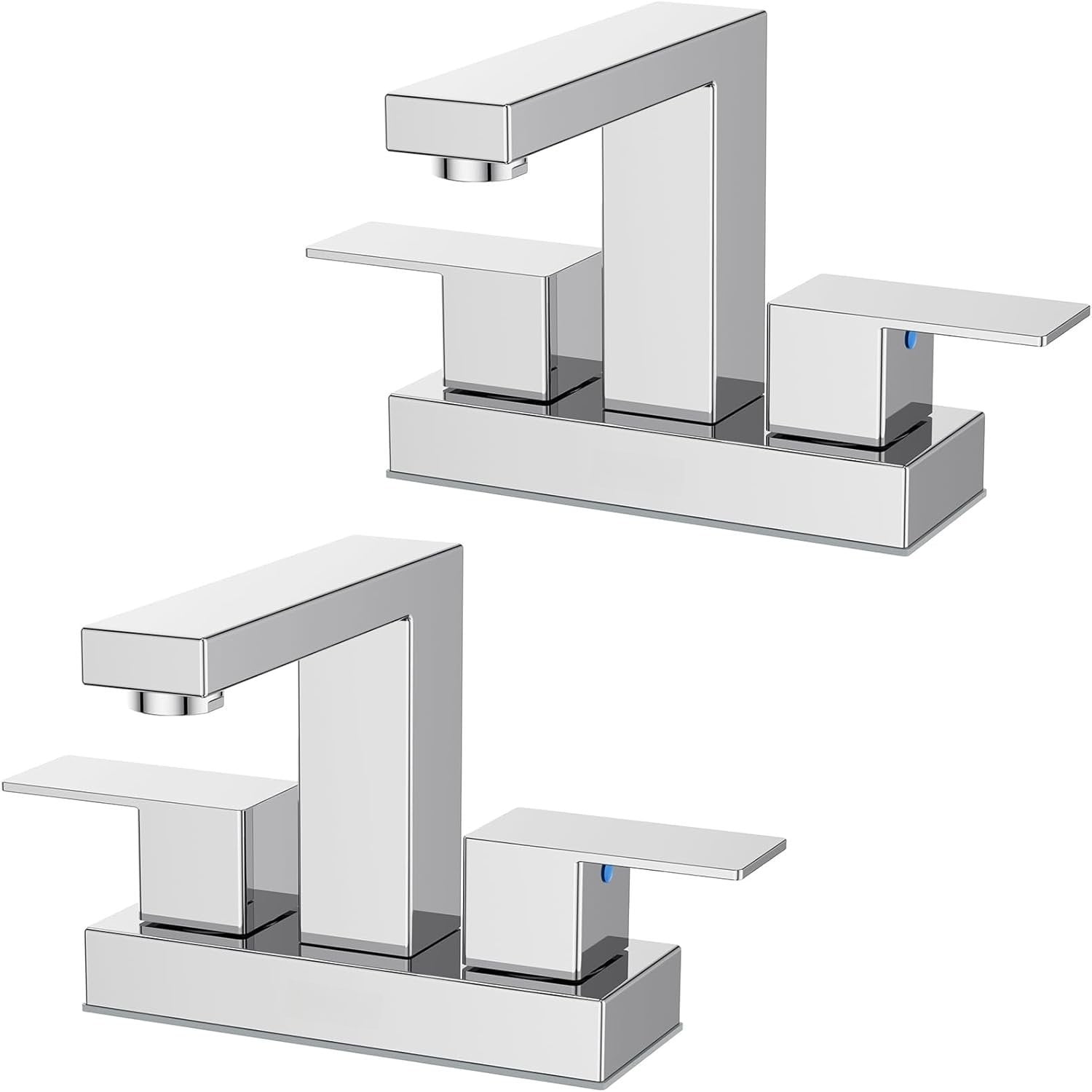 Bathroom Sink Faucet, 4 inch Bathroom Faucets for Sink 3 Hole with Pop ...